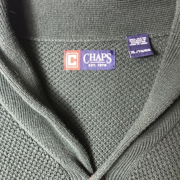 Chaps | Sweaters | Chaps Mens Forest Green Cardigan Sweater Toggle Xl ...